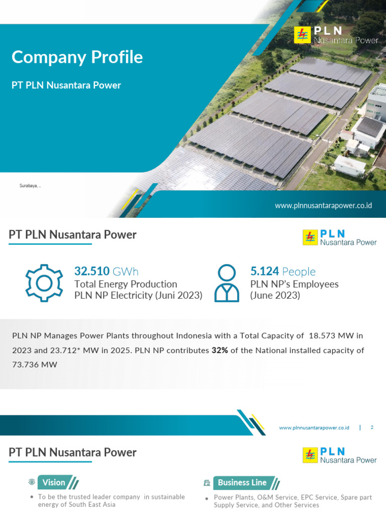 PT PLN Nusantara Power Overview | PDF | Electrical Engineering | Nature