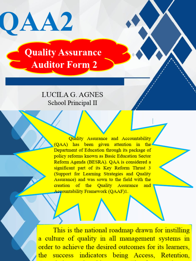 Quality Assurance Auditor's Form 2 | PDF | Accountability | Business