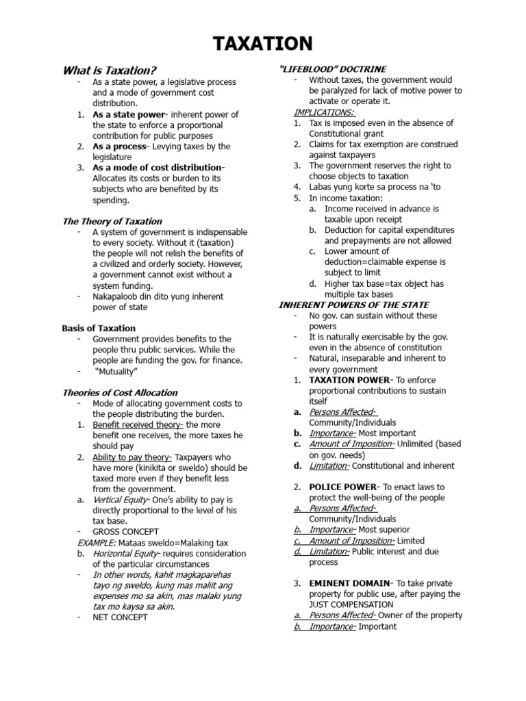 Taxation Chapter 1 | PDF | Taxes | Taxation In The United States