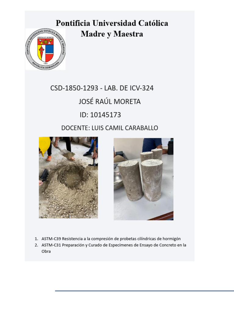 Pontificia Universidad Católica Madre y Maestra: CSD-1850-1293 - LAB ...