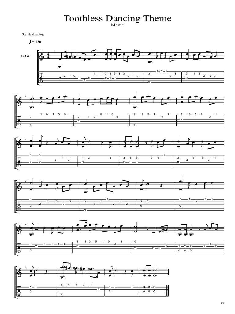 Toothless Dancing Theme | PDF