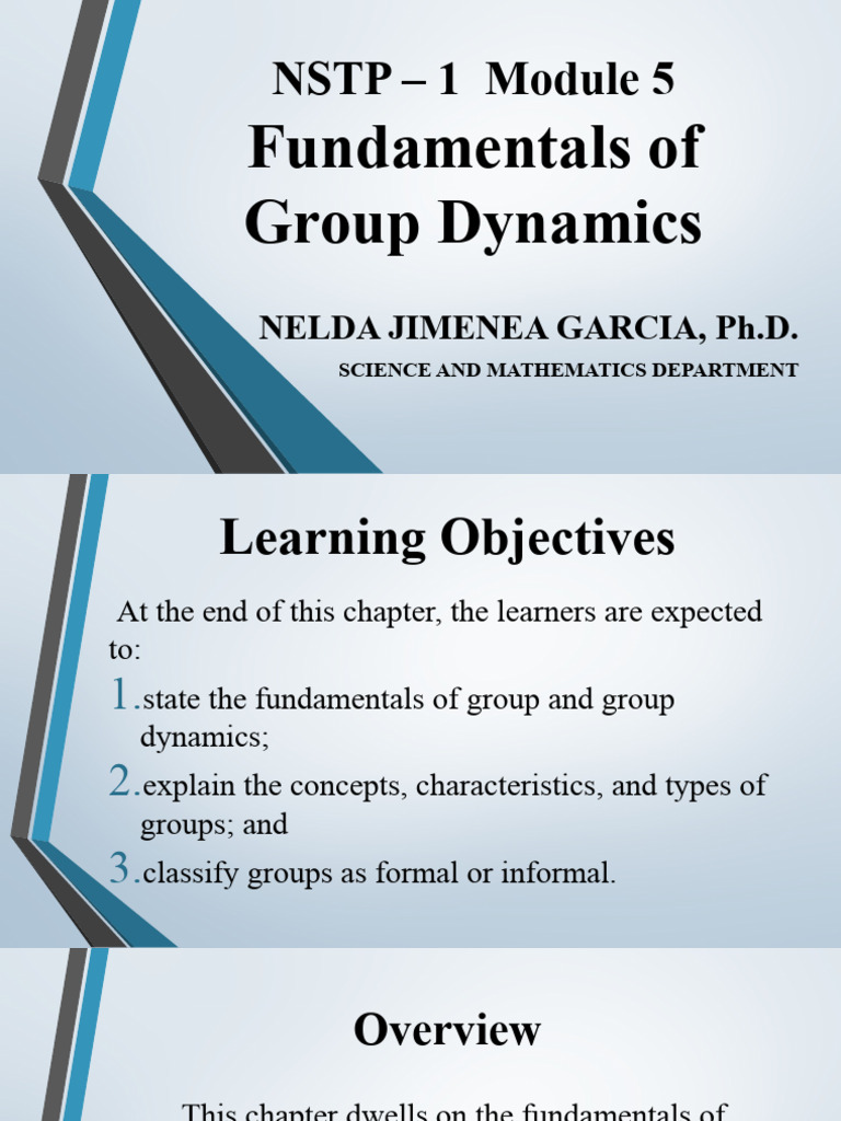NSTP - 1 Chapter 5 | Download Free PDF | Goal | Social Group
