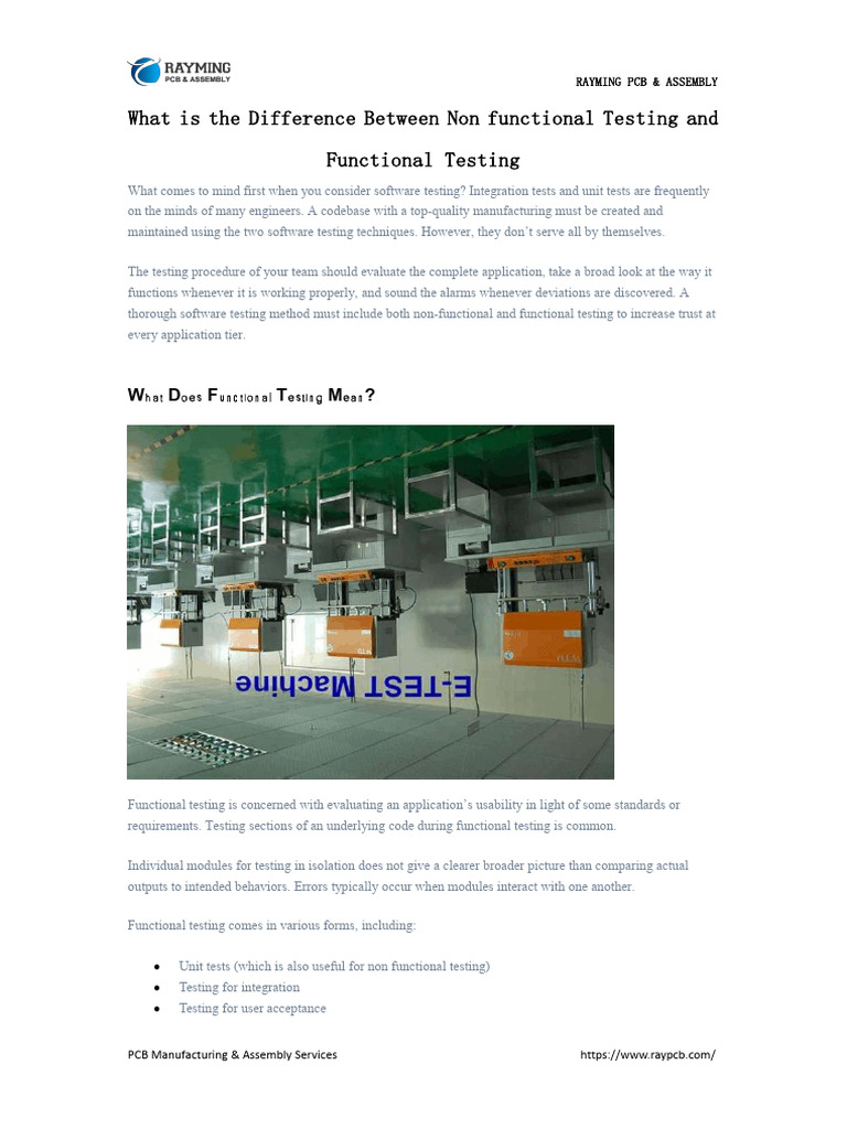 What Is The Difference Between Non Functional Testing and Functional ...