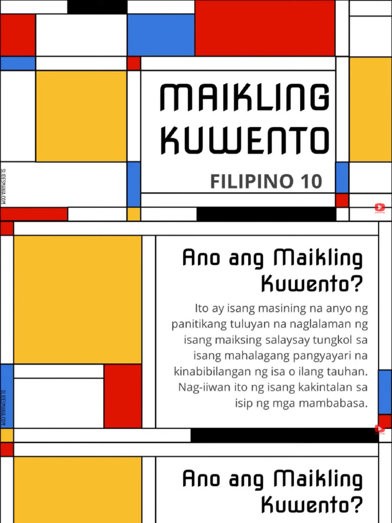 Fil 10 - Q1 - Maikling Kwento | PDF