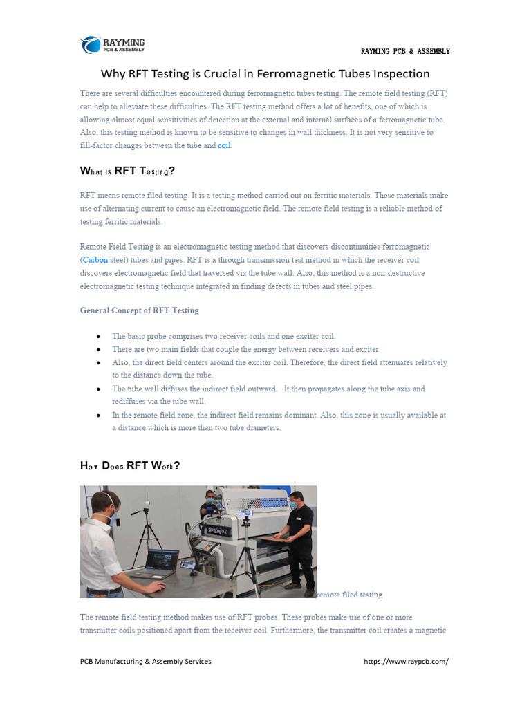Why RFT Testing Is Crucial in Ferromagnetic Tubes Inspection | PDF ...