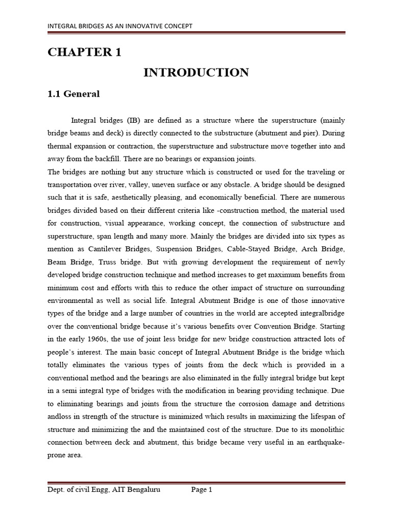 Innovative Integral Bridge Design Overview | PDF