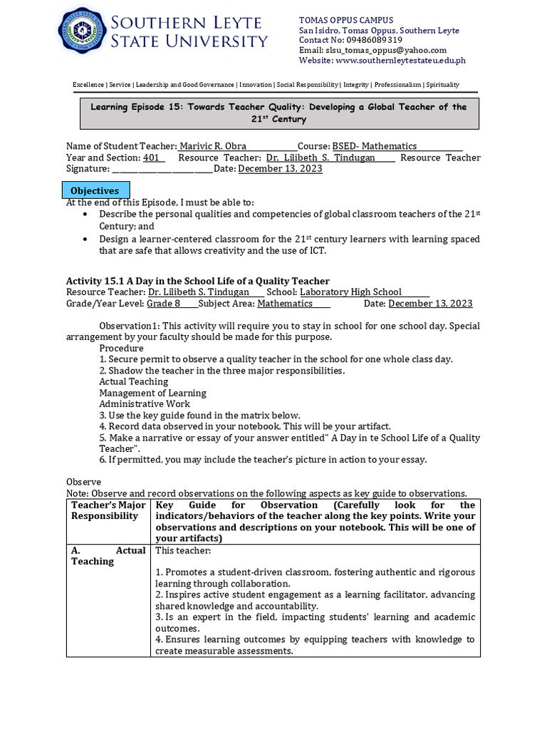 FS1 EP.15-ok | PDF | Learning | Teachers