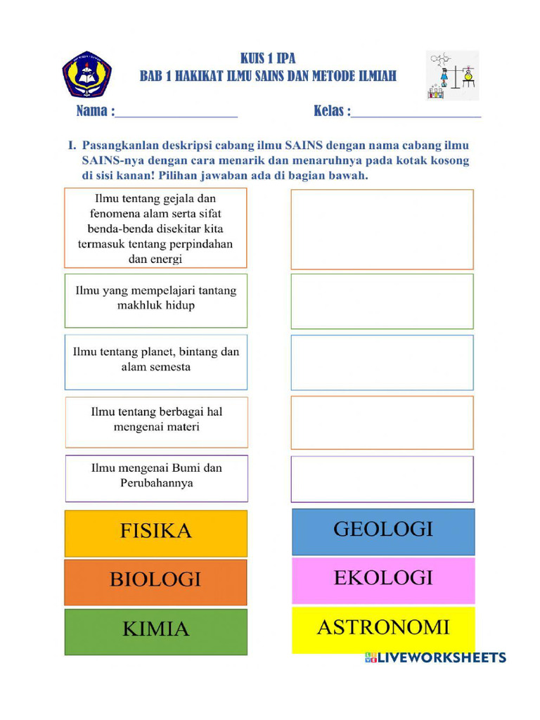 Definisi & Cabang Ilmu Sains | PDF