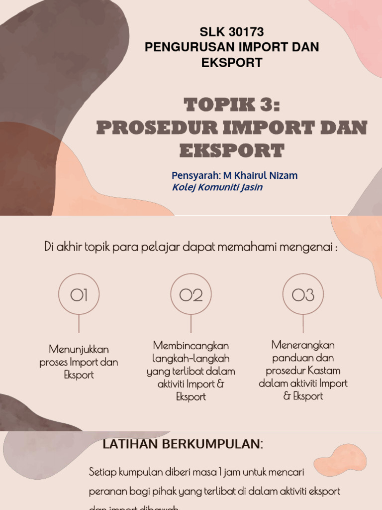 Topik 3 Prosedur Import Dan Eksport | PDF