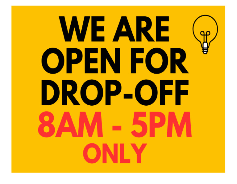 Drop Off Schedule | PDF