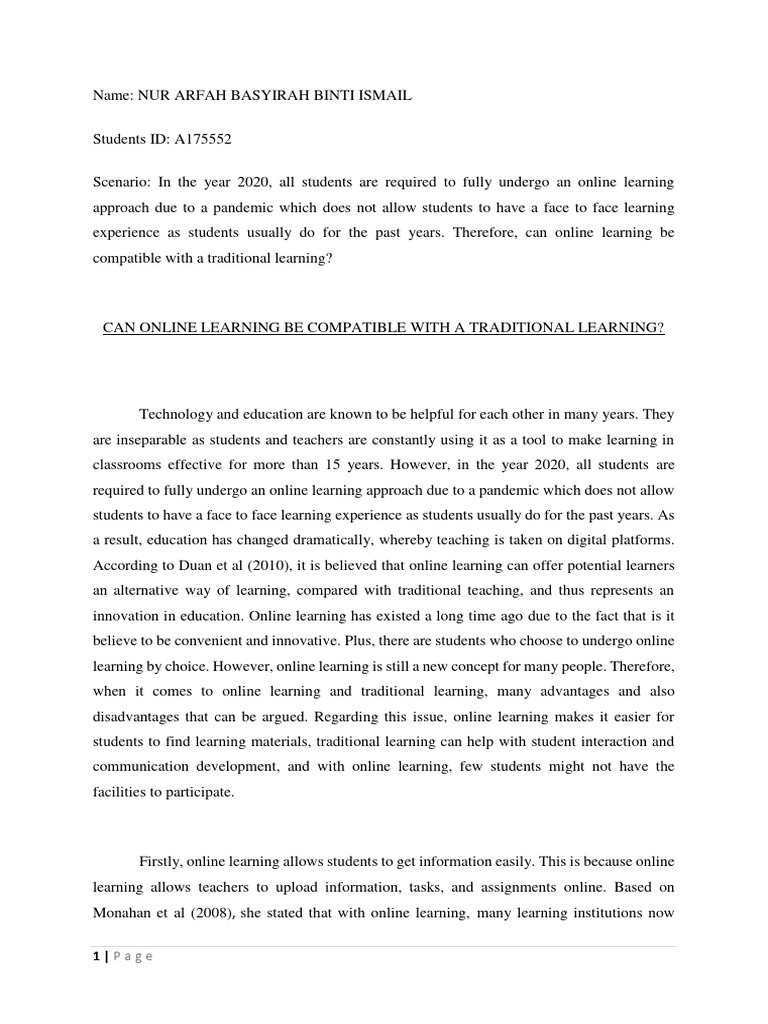 Argumentative Essay | PDF | Educational Technology | Learning