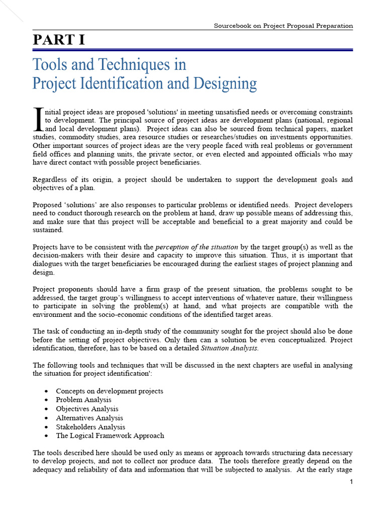 Project Proposal Preparation Guide | PDF | Goal