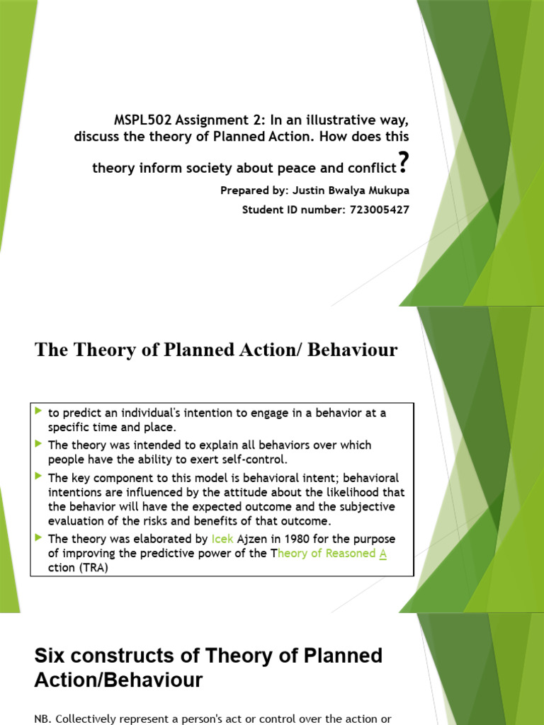 TPA Presentation MSPL502 | PDF | Intention | Attitude (Psychology)