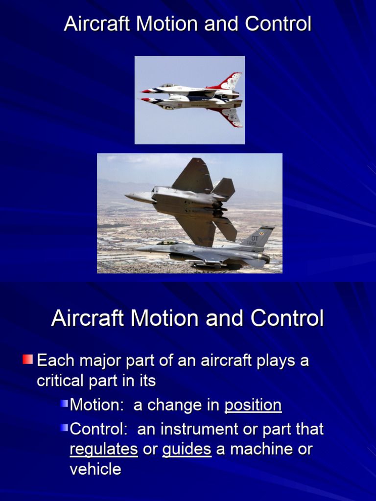 AircraftMotionandControl Primary | PDF | Flight Control Surfaces ...