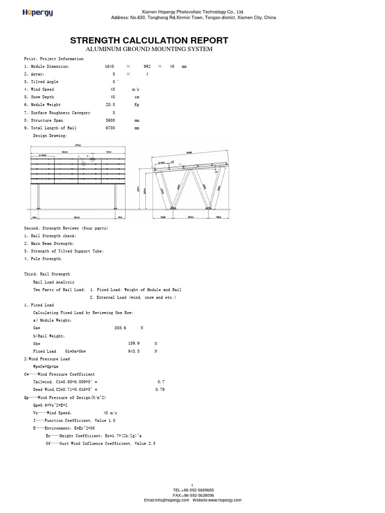 Strength Calculation Report | Download Free PDF | Strength Of Materials ...