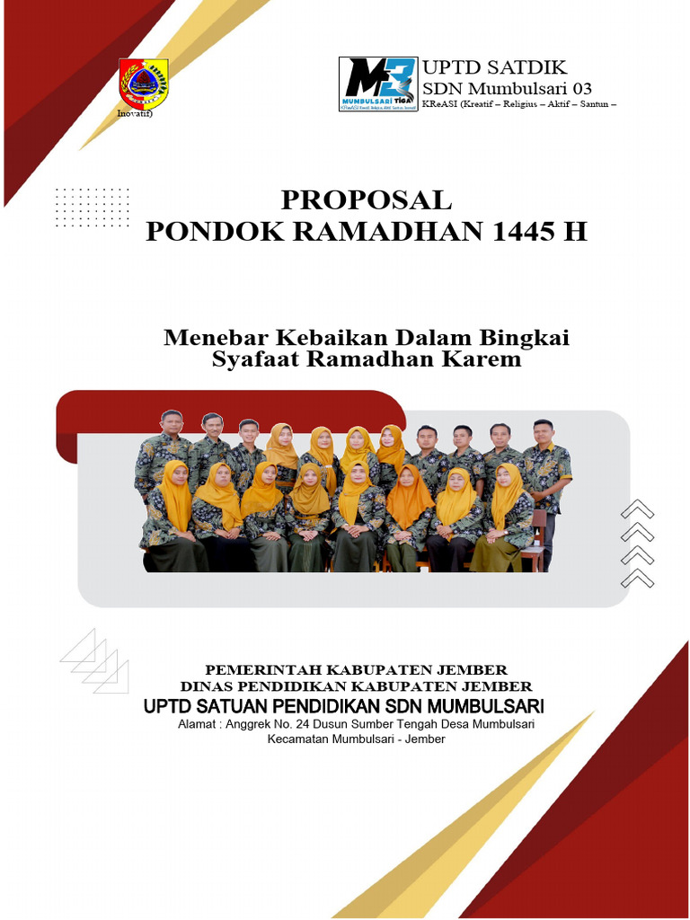 Proposal Pondok Ramadhan SDN | PDF
