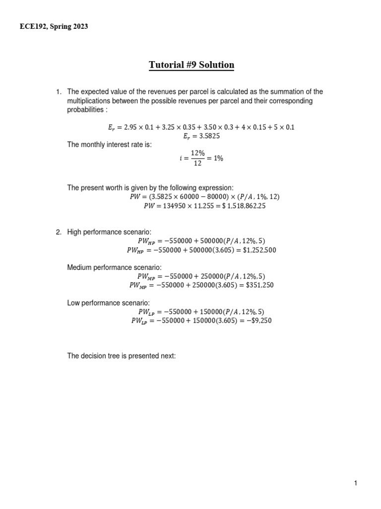 Tutorial 9 Solution | PDF Tutorial 9 Solution | PDF