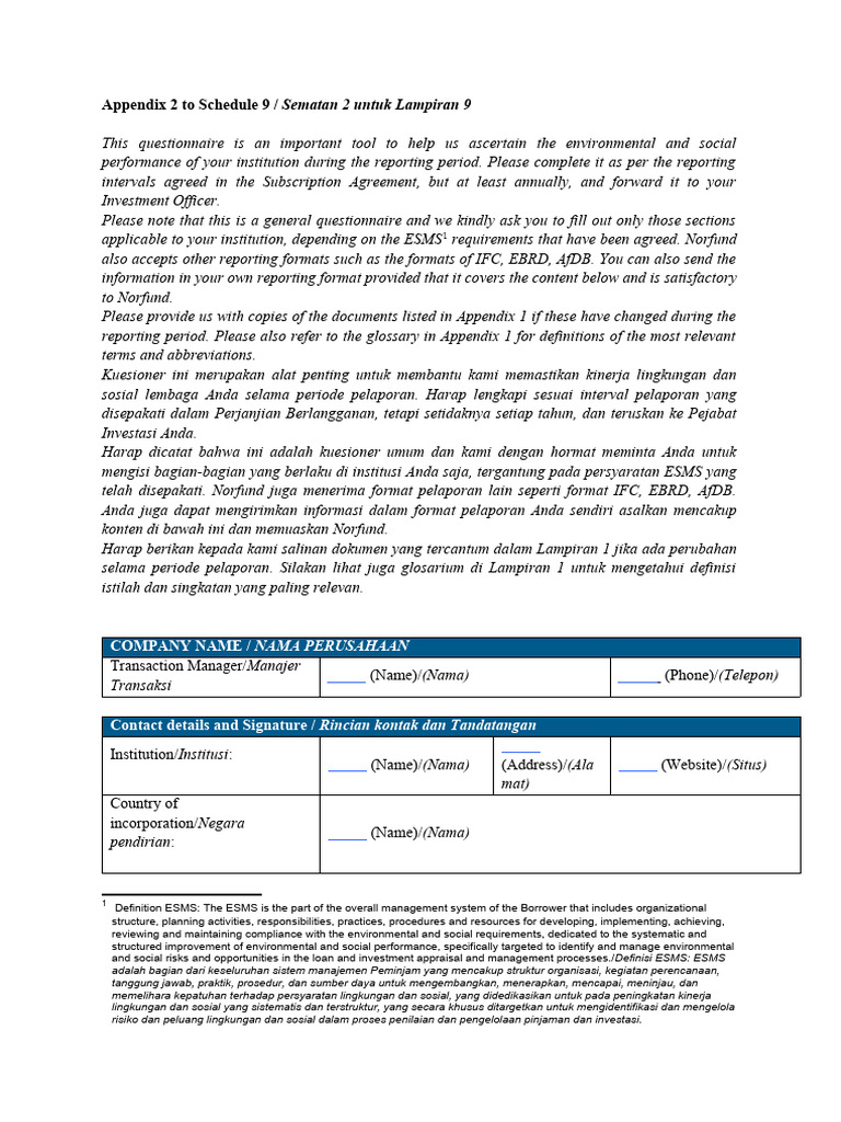 Appendix 2 To Schedule 9 Bilingual | PDF | Economies