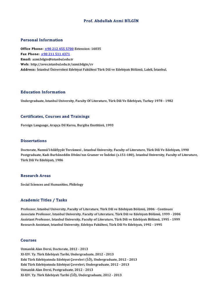 Abdullah Azmi BİLGİN | PDF