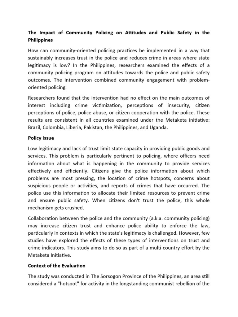 Week 18 Lecture - Law Enforcement Operations | PDF | Community Policing | Police