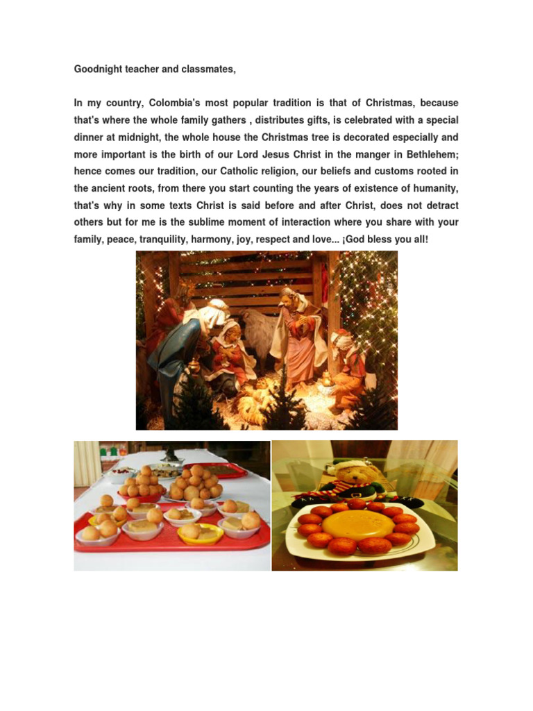 Colombian Christmas Traditions | PDF