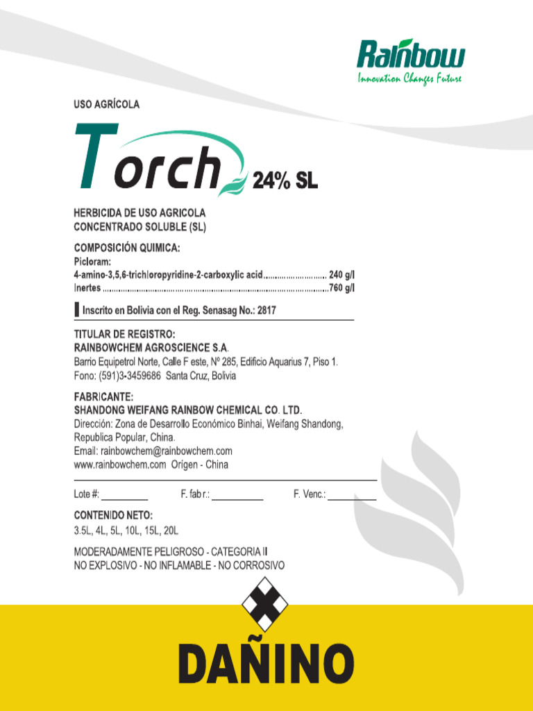 Picloram 24 SL-2-BO | PDF Picloram 24 SL-2-BO | PDF