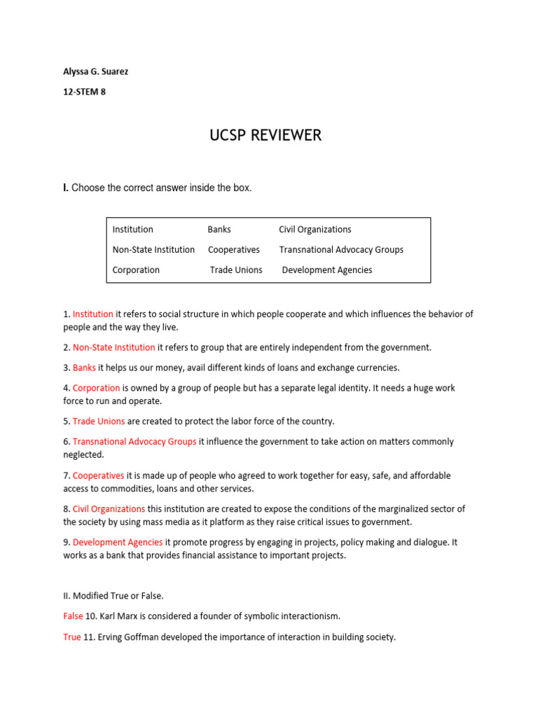 UCSP | PDF | Behavioural Sciences | Scientific Theories