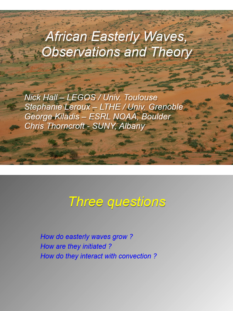 African Easterly Waves Theory | PDF | Storms | Atmospheric Circulation