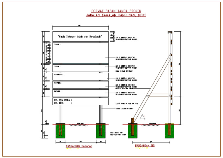 Format Papan Tanda Projek (02112021) | PDF