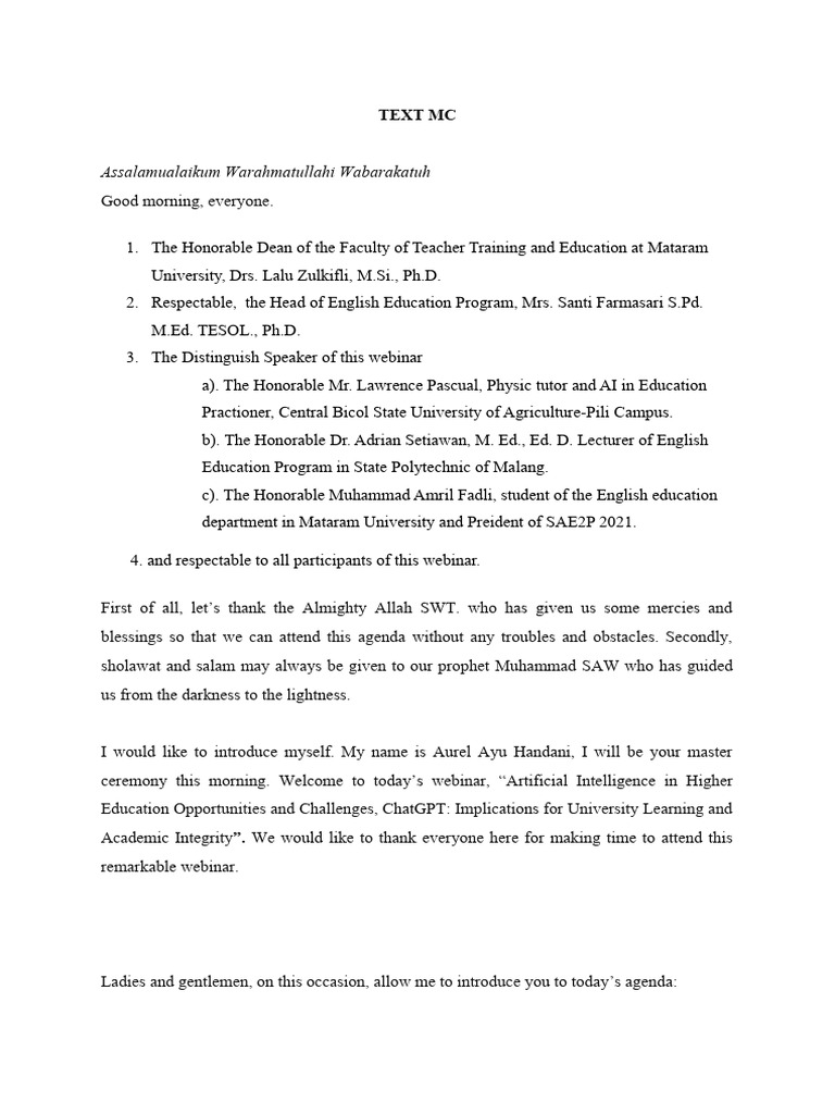 Text MC Webinar 2023 | PDF