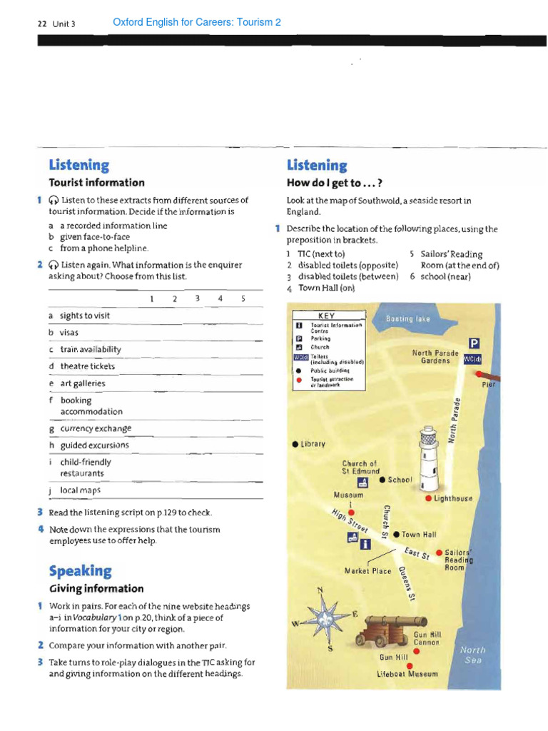 p.22 Oxford English For Careers - Tourism 2 - Students Book | PDF