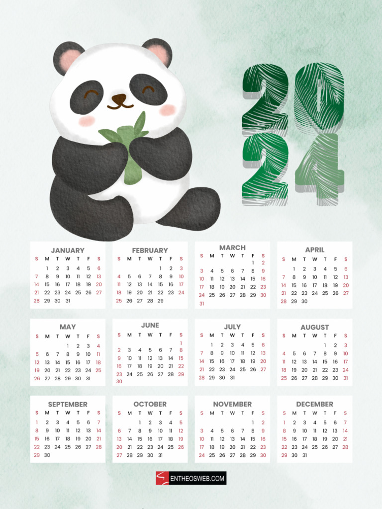 Panda Calendar | PDF