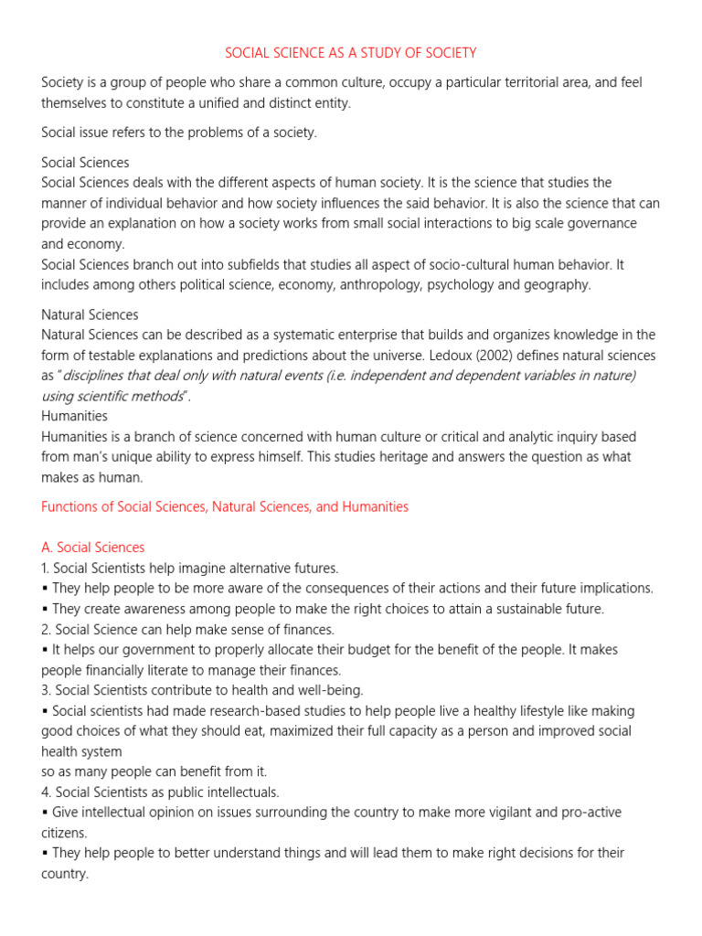 DISSS | PDF | Social Sciences | Science