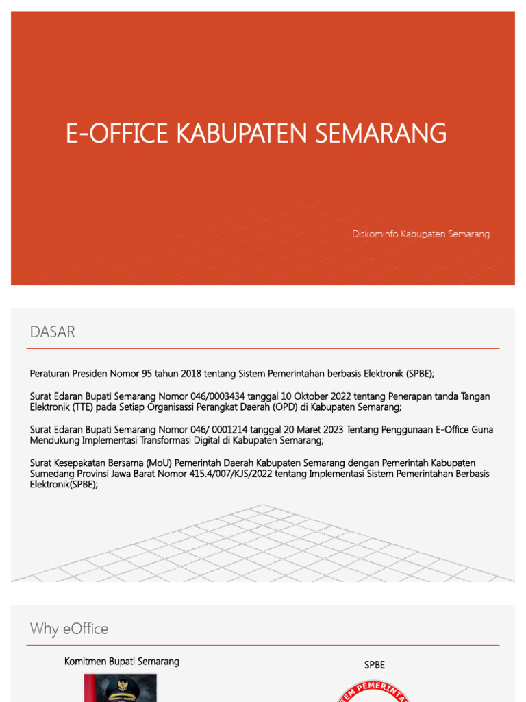 Paparan Pembukaan E-Office | PDF