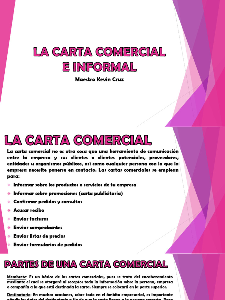 La Carta Comercial e Informal | PDF | Business
