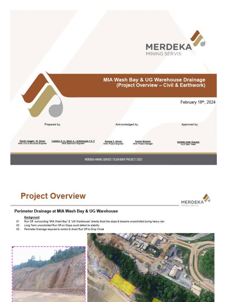 BSI-EnG-CWO-370 Overview MIA Perimeter Drainage 18.02.24 | PDF | Drainage | Materials