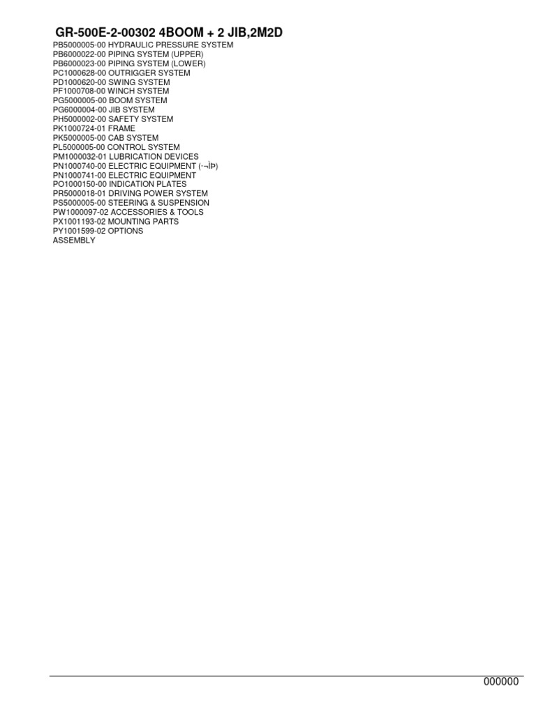 PC Gr500ex 2 | PDF | Crane (Machine) | Valve