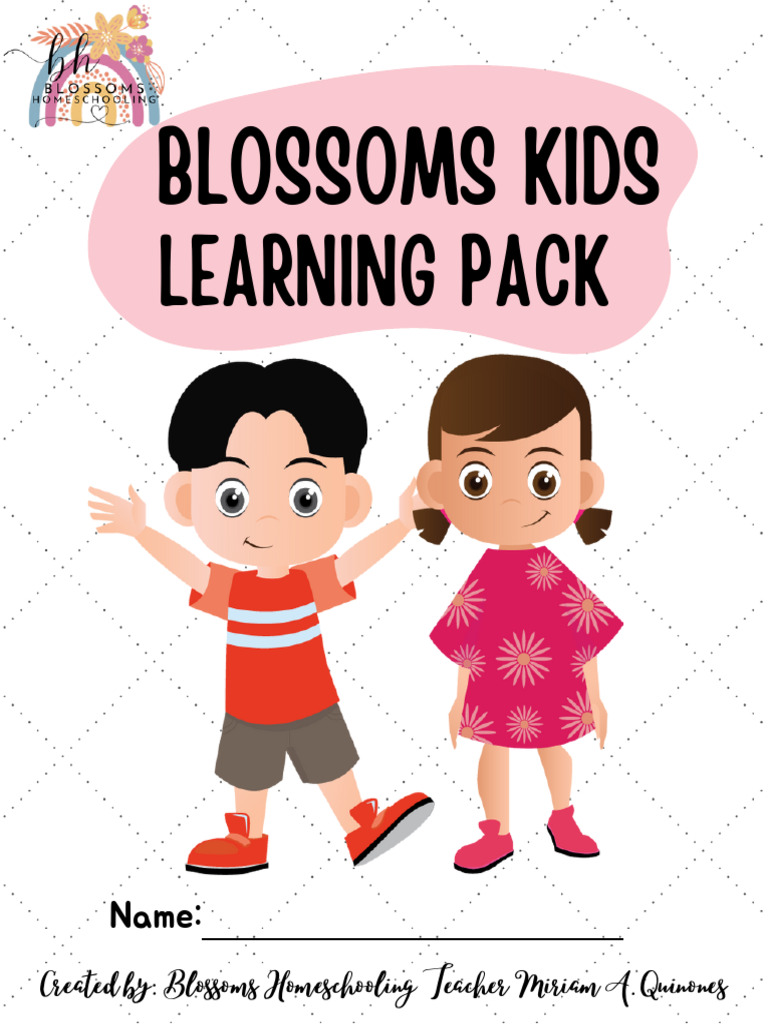 Blossoms Kids Learning Pack Activities | PDF