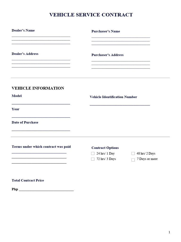 Vehicle Service Contract | PDF | Arbitration | Business Law