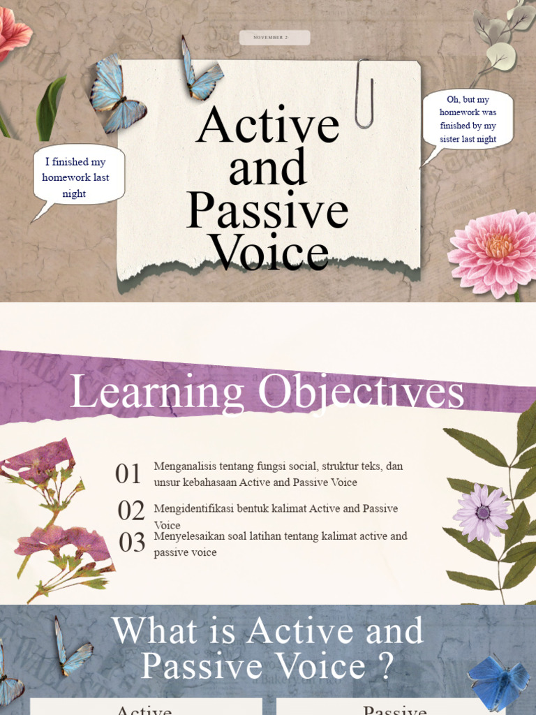 Understanding Active and Passive Voice | PDF | Morphology | Language ...