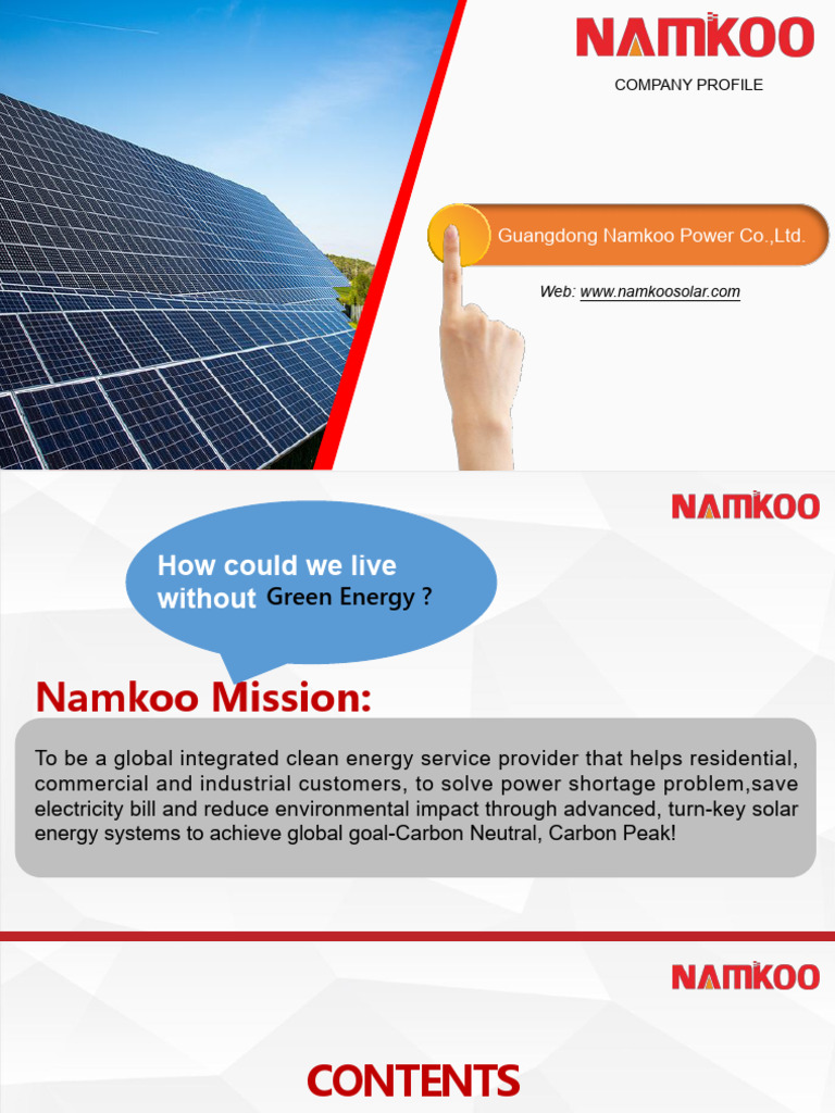 Namkoo Solar Introduction-2023 | PDF