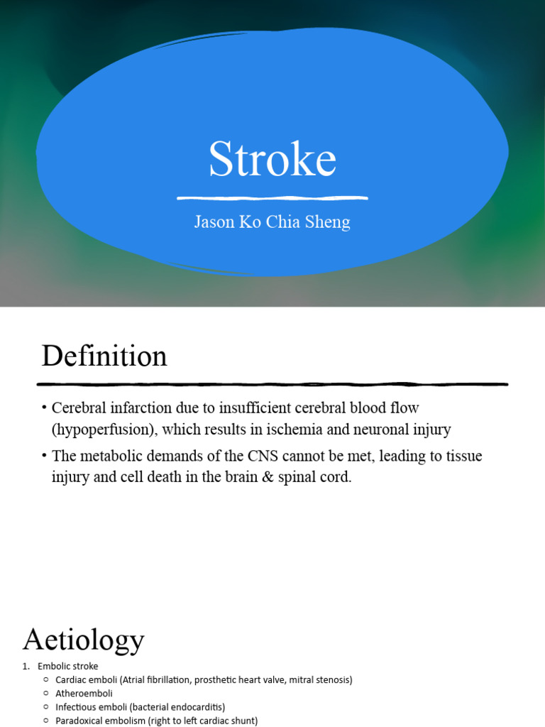 Stroke | PDF | Spinal Cord | Stroke