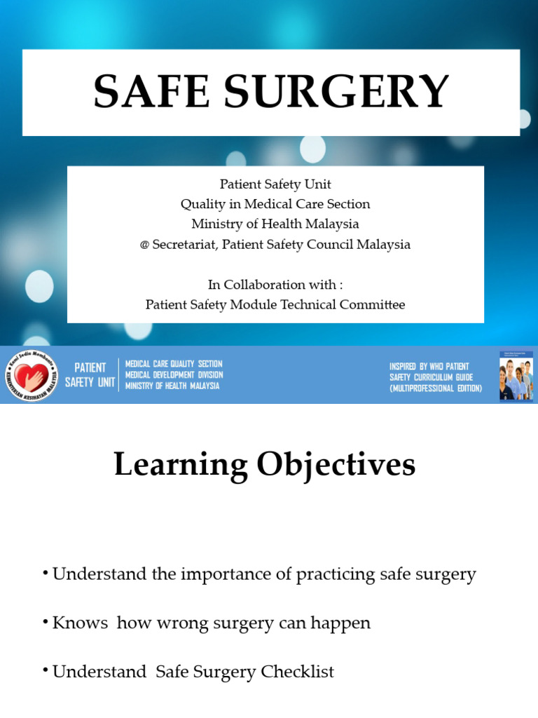 2 Safe Surgery | Download Free PDF | Surgery | Anesthesia