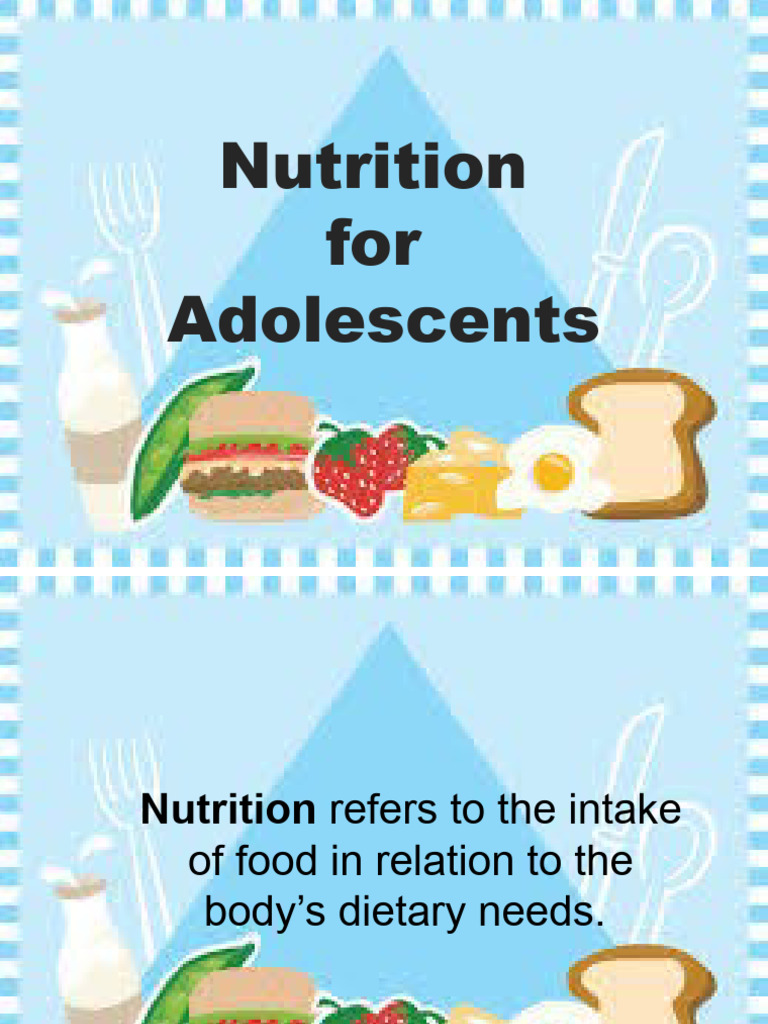 Health 7 - Week 3 - Nutrition For Adolescents | PDF | Nutrition | Diet ...