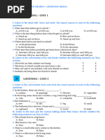Grade 6 Listening Exercises | PDF