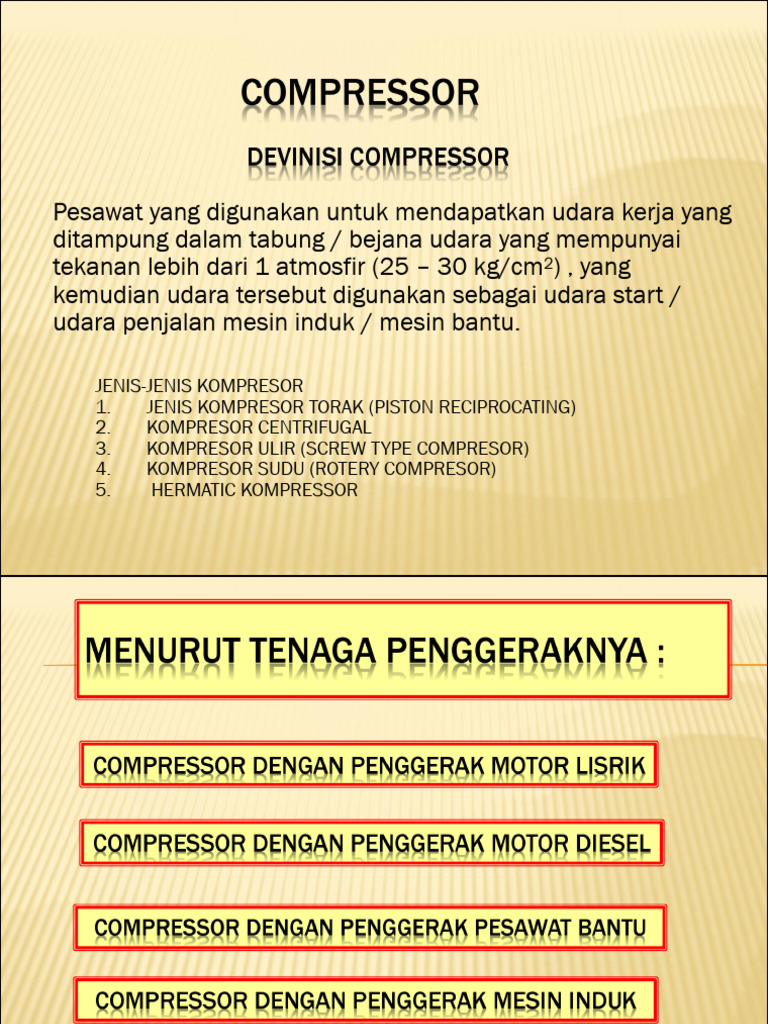 Prinsip Kerja Compressor Udara | PDF