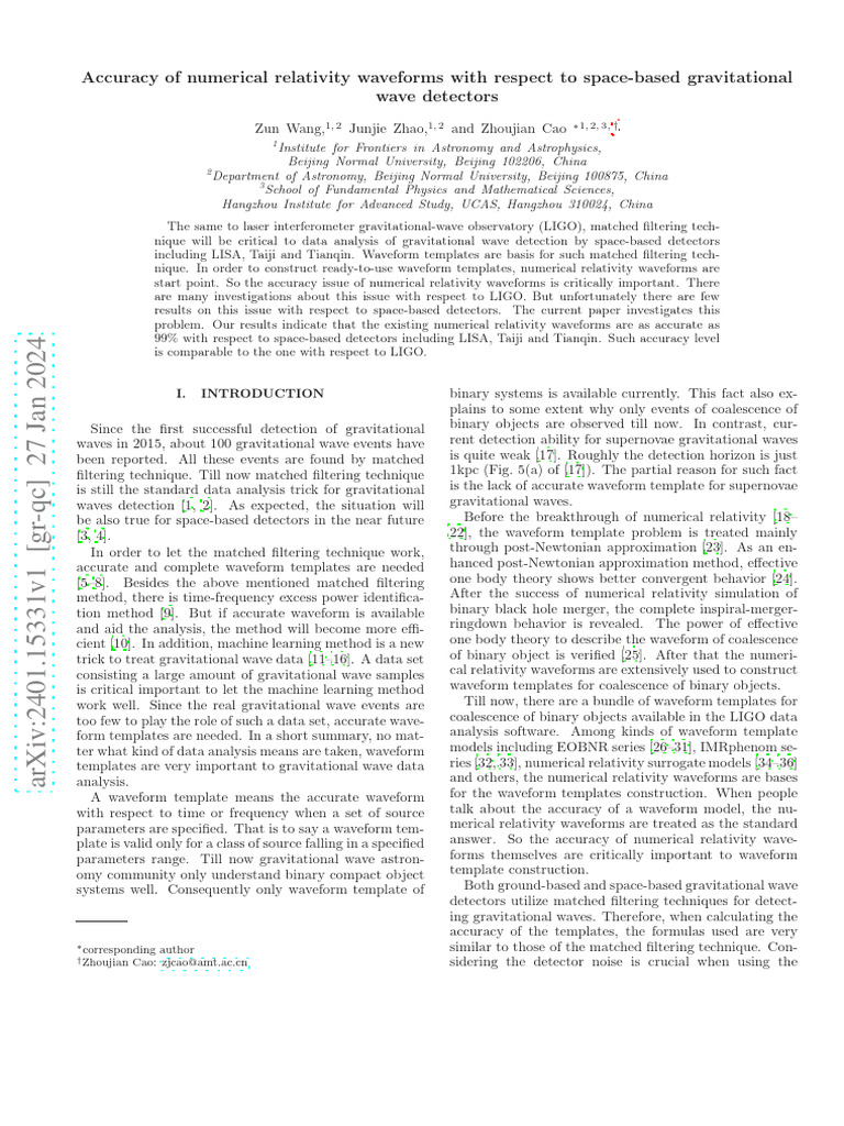 Accuracy Of Numerical Relativity Waveforms With Respect To Space Based