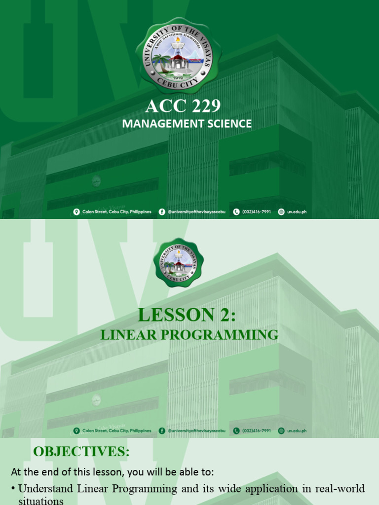 ACC 229 Linear Programming Concepts and Applications | PDF | Linear ... ACC 229 Linear Programming Concepts and Applications | PDF | Linear ...