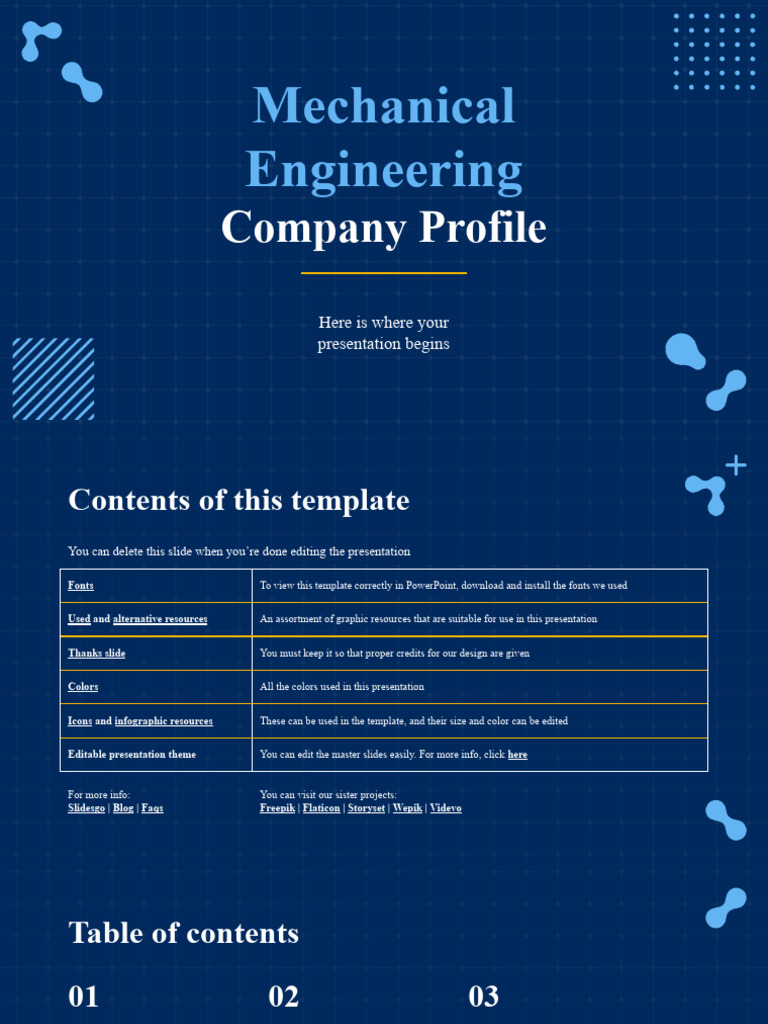Mechanical Engineering Company Profile | PDF | Planets | Saturn