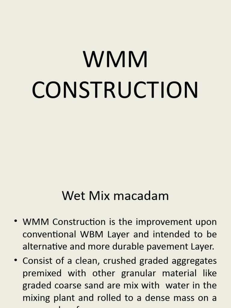 WMM Construction | PDF | Construction Aggregate | Natural Materials